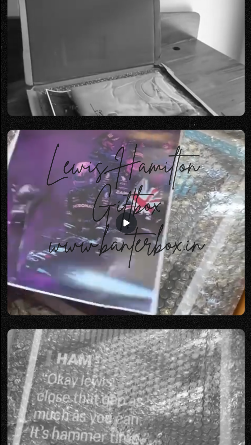 Lewis Hamilton Gift Box [ Oversized t-shirt, It's hammer time framed p ...